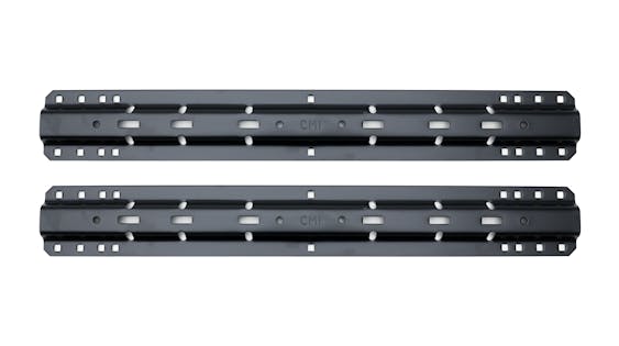 CURT 16204 Universal 5th Wheel Base Rails, 25K (Carbide Black)