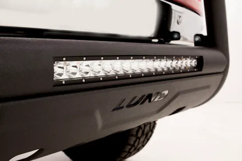 LUND 47121308 Bull Bar with Light & Wiring, Black