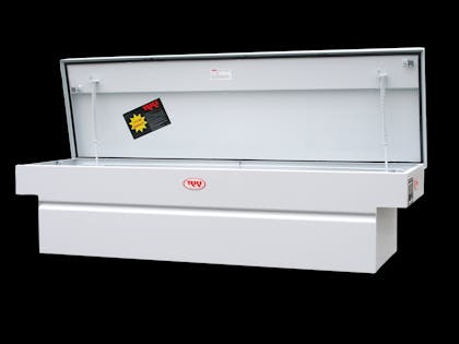 RKI Truck Equiptment C63 Single Lid Steel Crossbox (White) - Full Size ...