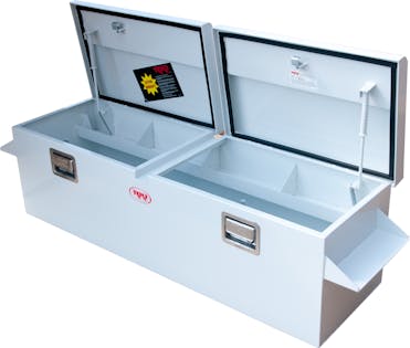 RKI Truck Equiptment M54-2 Double Lid Steel Chest Box With Mounts ...
