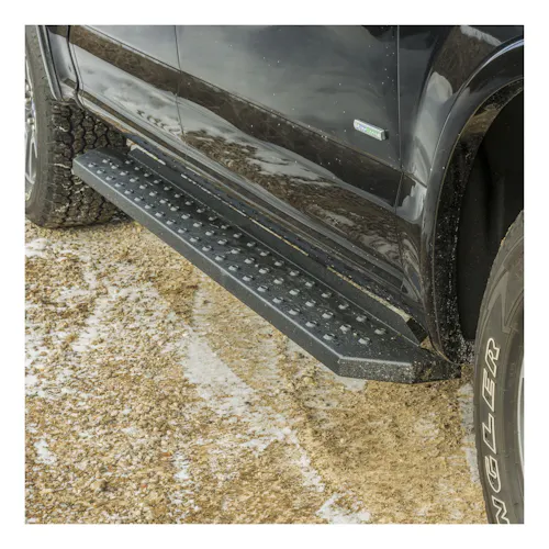 Black Steel Running Boards Havoc HST Black Running Boards | Havoc