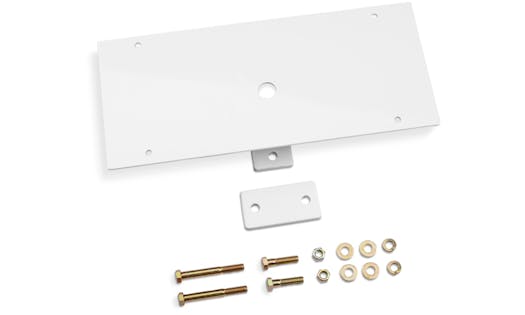 BACKRACK 91002W Light Bracket, 10-1/2In Base, Cm White