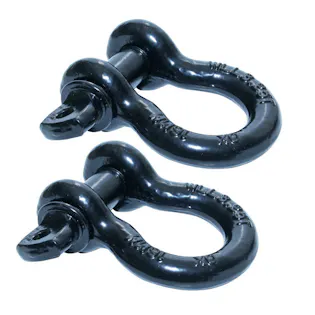 Body Armor 3202 Black Powder Coated D-rings (Pr.)