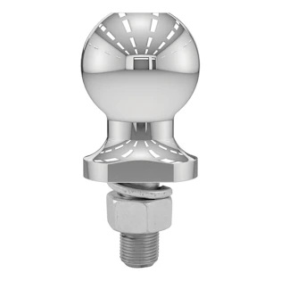 CURT 40097 2" ATV Tow Ball - Lawn Tractor Hitch Ball (2,000 lbs., Chrome)