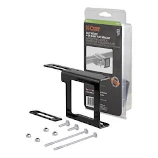 CURT 58001 Easy-Mount Wiring Bracket for 4 or 5-Way Flat (2" Receiver)
