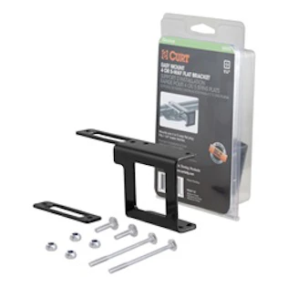 CURT 58002 Easy-Mount Wiring Bracket for 4 or 5-Way Flat (1-1/4 Receiver)