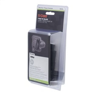 CURT 58155 Heavy-Duty 7-Way RV Blade Connector Socket (Vehicle Side)