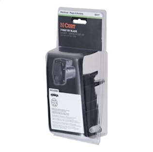 CURT 58220 7-Way RV Blade Connector Socket (Vehicle Side, Diecast Metal)