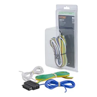 CURT 58530 5-Way Flat Connector Socket with 60 Wires (Vehicle Side)