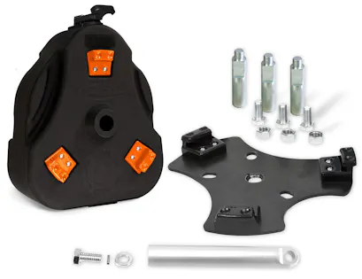Daystar KJ72001BK Cam Can Trail Box with Spare Tire Mount; Black ...