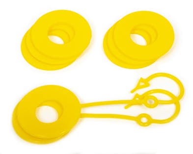Daystar KU70061YL Yellow D Ring Isolator w/Lock washer Kit