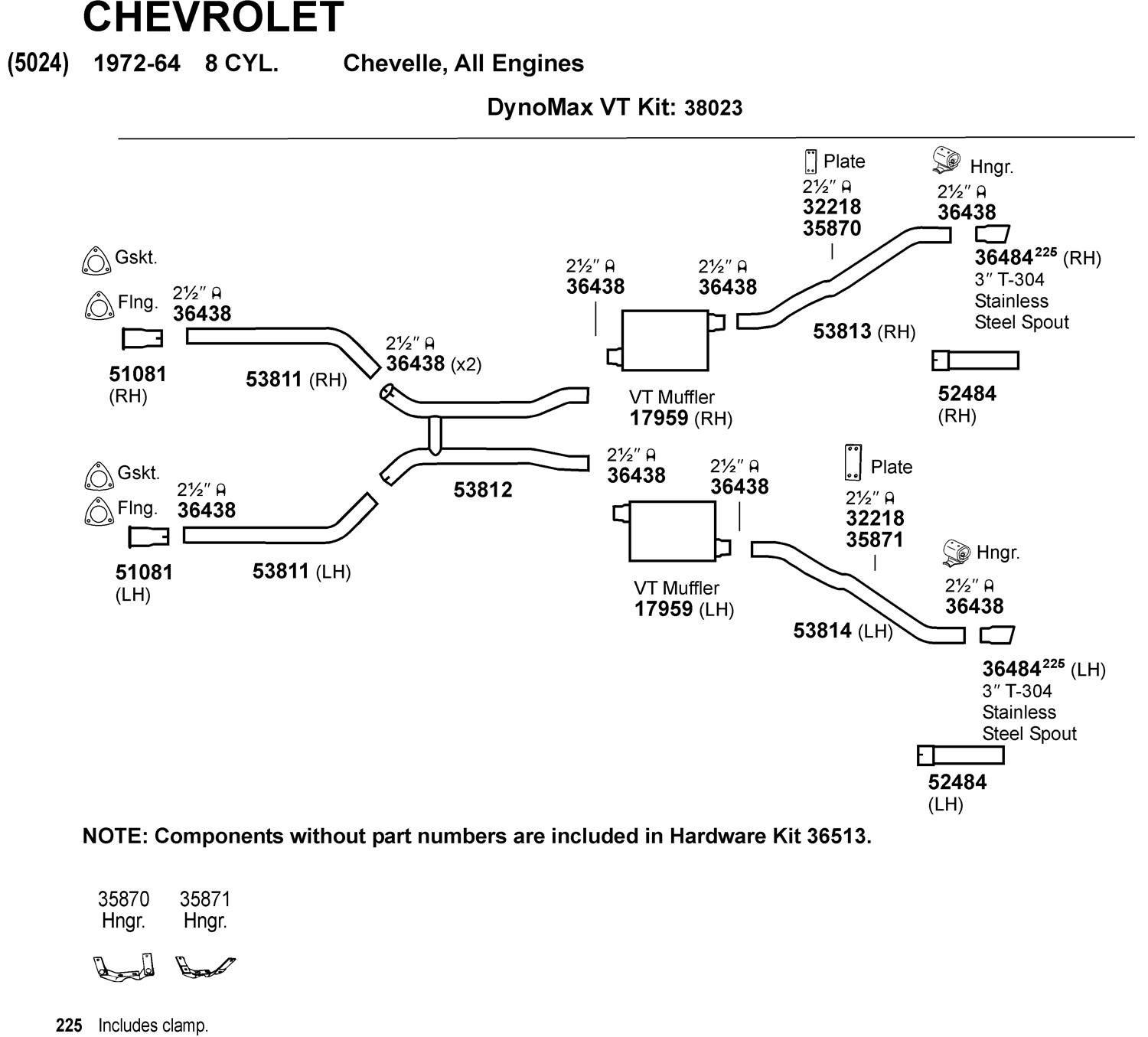 Dynomax 51081 Dynomax Intermediate Pipe