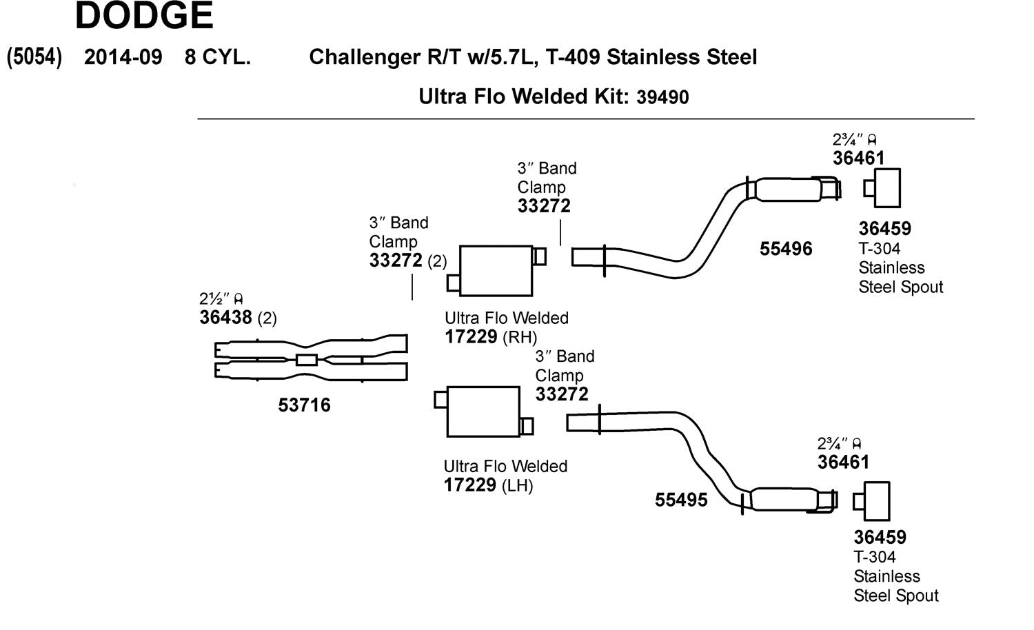 Dynomax 53716 Dynomax Exhaust Pipe