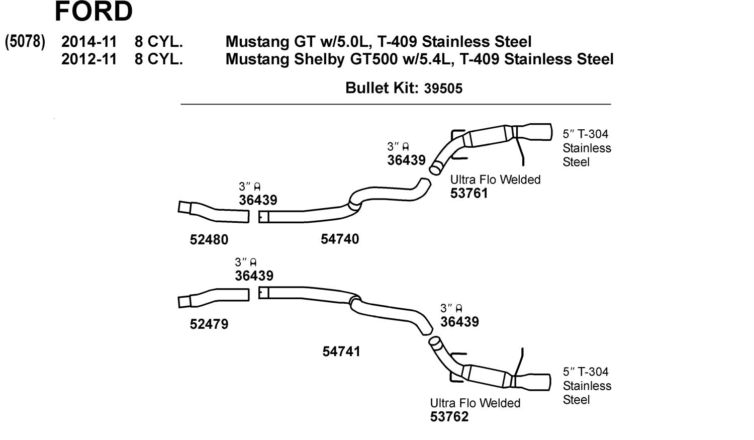 Dynomax 54741 Dynomax Exhaust Intermediate Pipe