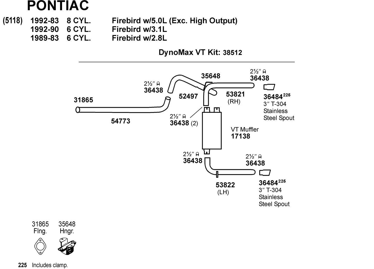 Dynomax 53821 Dynomax Tail Pipe
