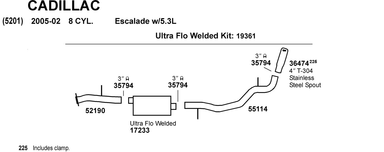 Dynomax 52190 Dynomax Exhaust Intermediate Pipe