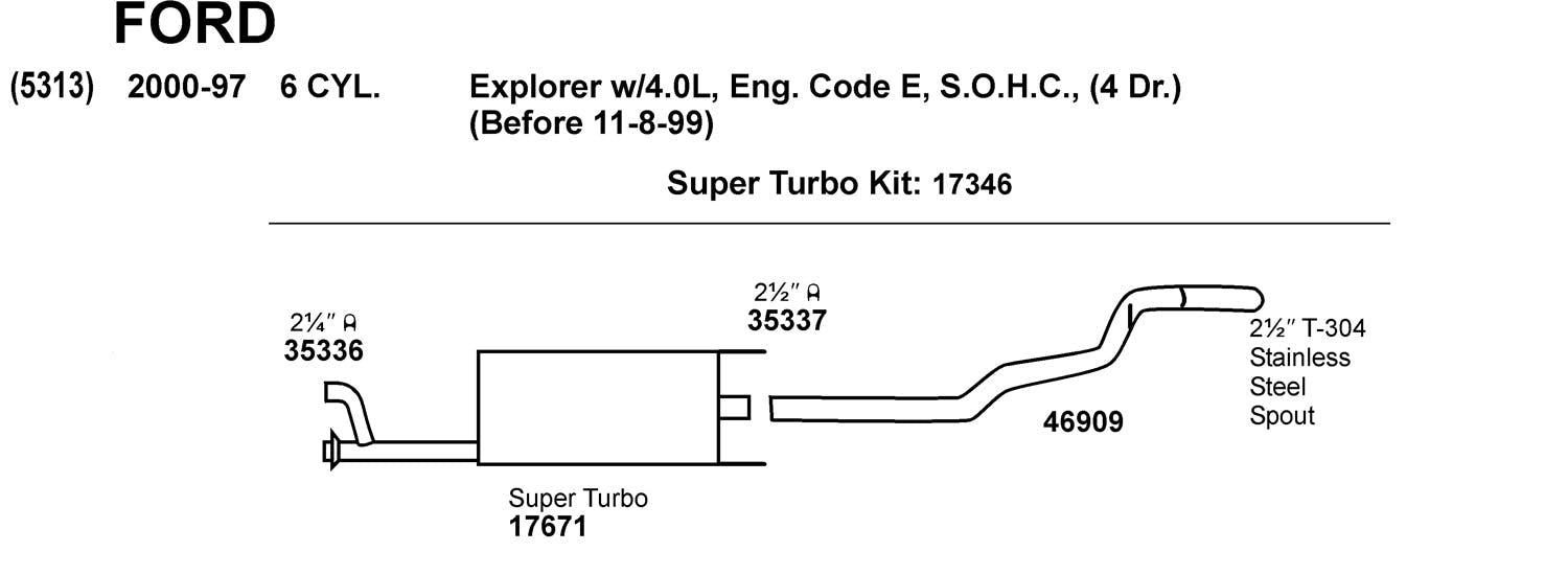 Dynomax 46909 Dynomax Exhaust Tail Pipe