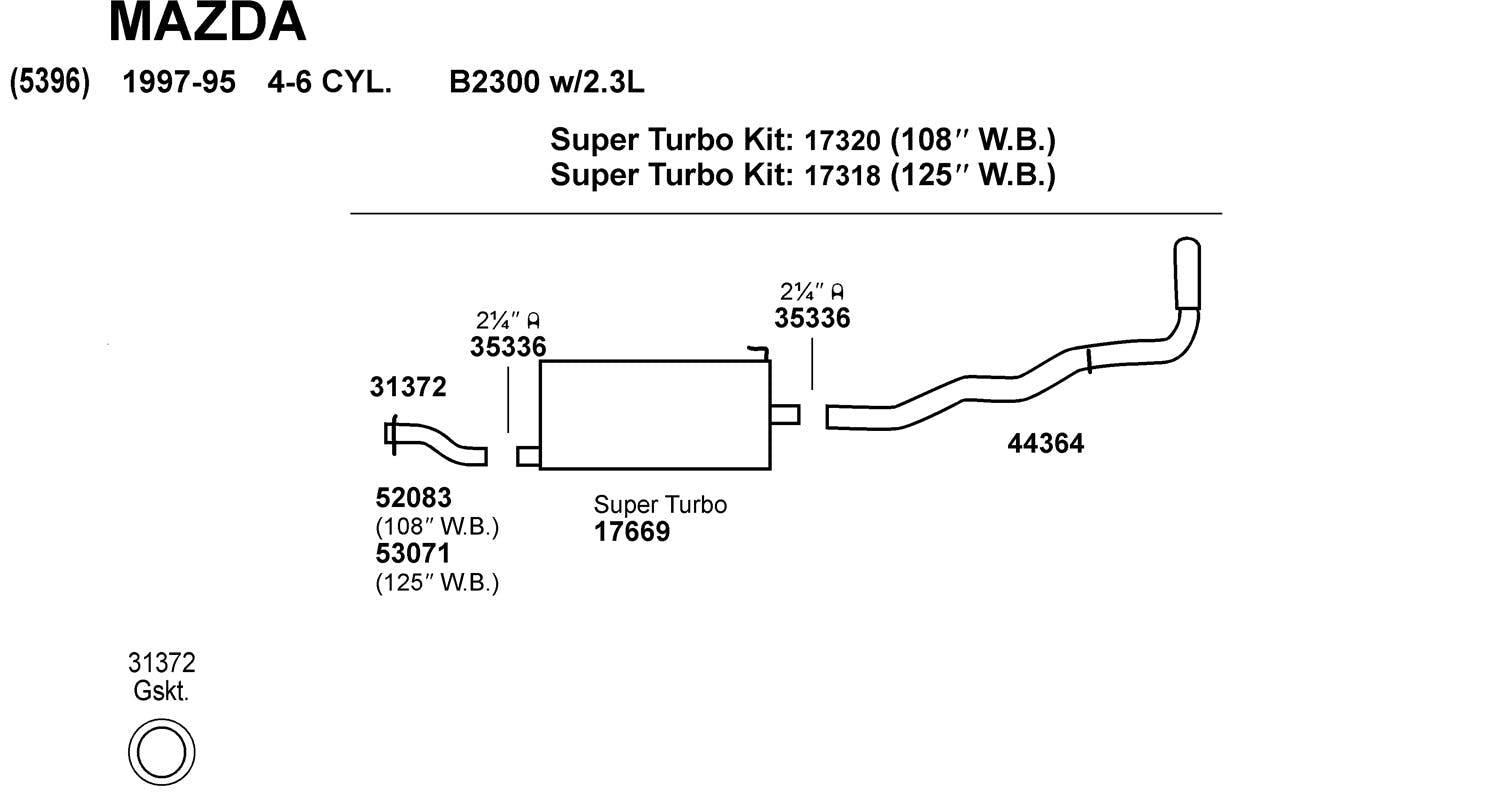 Dynomax 17320 Dynomax Super Turbo Single System