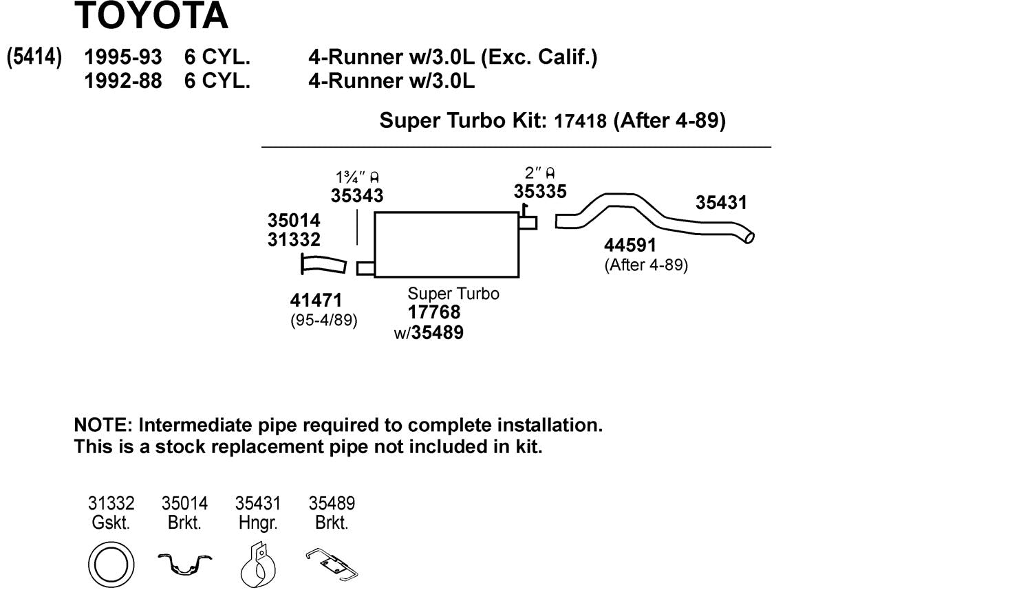 Universal U Bolt Exhaust Clampsize 32mm Mit M8 Muttern