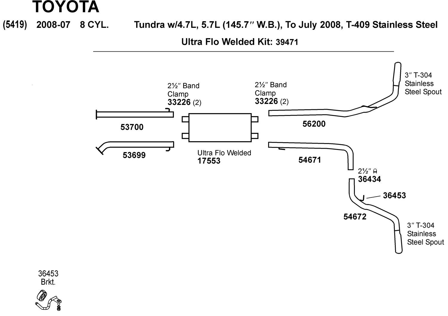 Dynomax 53699 Dynomax Exhaust Intermediate Pipe