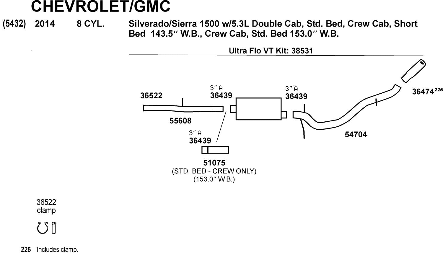 Dynomax 54704 Dynomax Exhaust Tail Pipe