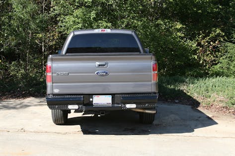 Fab Fours FF09-T1750-1 Black Steel Rear Bumper