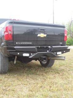 Frontier Truck Gear 100-21-1013 Diamond Rear Bumper No Drill Installation