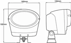 Hella Inc 996261501 Oval 100 Xenon Work Lamp with Integrated Gen 4 ...