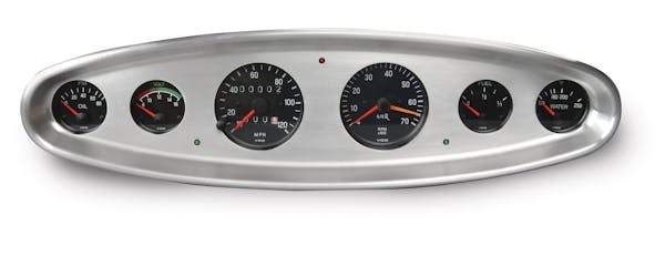 Lokar BDI-9110 Oval Billet Aluminum Dash Insert