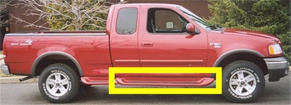 Owens Products 3077 GLASTEP PLUS CUSTOM MOLDED FIBERGLASS RUNNING BOARDS