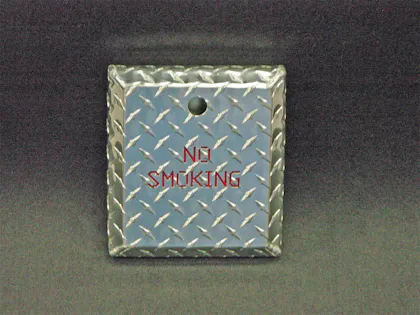 Owens Products 39157 NO SMOKING; CIGARETTE DISPOSAL SYSTEM-DIAMOND TREAD