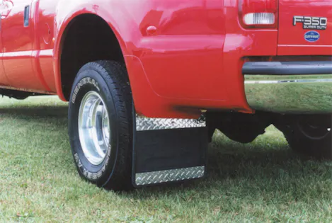 Owens Products 86RF110D CLASSIC SERIES MUDFLAPS; DUALLY RUBBER; DIAMOND ...