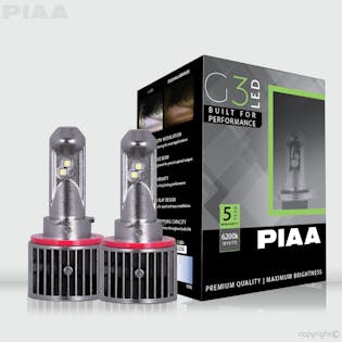 PIAA 26-17413 H13 G3 LED Bulbs, 6200K - 12/24V 23W - Twin Pack