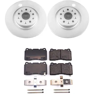 Power Stop LLC CRK7404 Z17 Evolution Brake Kit with Genuine Geomet ...