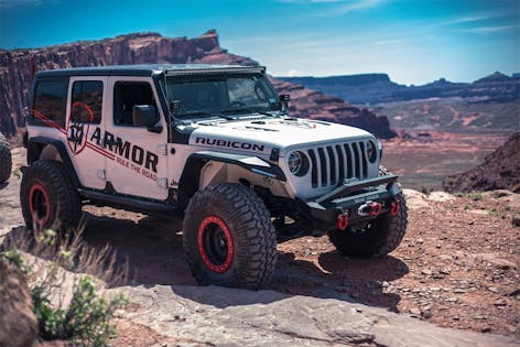 Road Armor 518ARG4B Stealth Rocker JL Body Armor Rocker Panel (4 Door ...