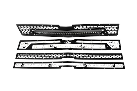 Rough Country 70103 Chevy Mesh Grille w/30in Black Series LED (14-15 ...