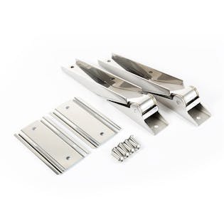 Rugged Ridge 11114.03 Tailgate Hinges; Stainless Steel; 97-06 Jeep ...