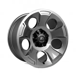 Rugged Ridge 15302.30 Drakon Wheel; 17x9; Gun Metal; 07-17 Jeep Wrangler JK