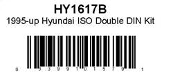 Scosche HY1617B Custom Fit ISO Double DIN Dash Kit