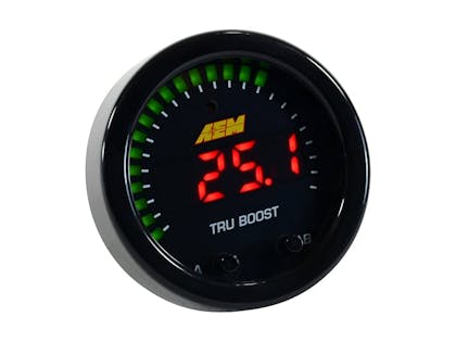 AEM 30-0352 Tru-BoostX Gauge with Boost Control Solenoid, 80 PSIg ...
