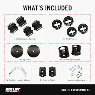 Air Lift Performance 83007 Air Lift Performance Coil to Air Upgrade kit ...