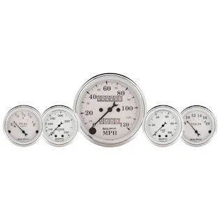 AutoMeter Products 1611 GAUGE KIT; 5 PC.; 3 1/8in./2 1/16in.; MECH ...