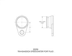 B&M 20298 TRANSMISSION SPEEDO PORT PLUG