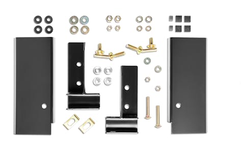 BACKRACK 30221 Hardware Kit - Standard No Drill Gloss Black