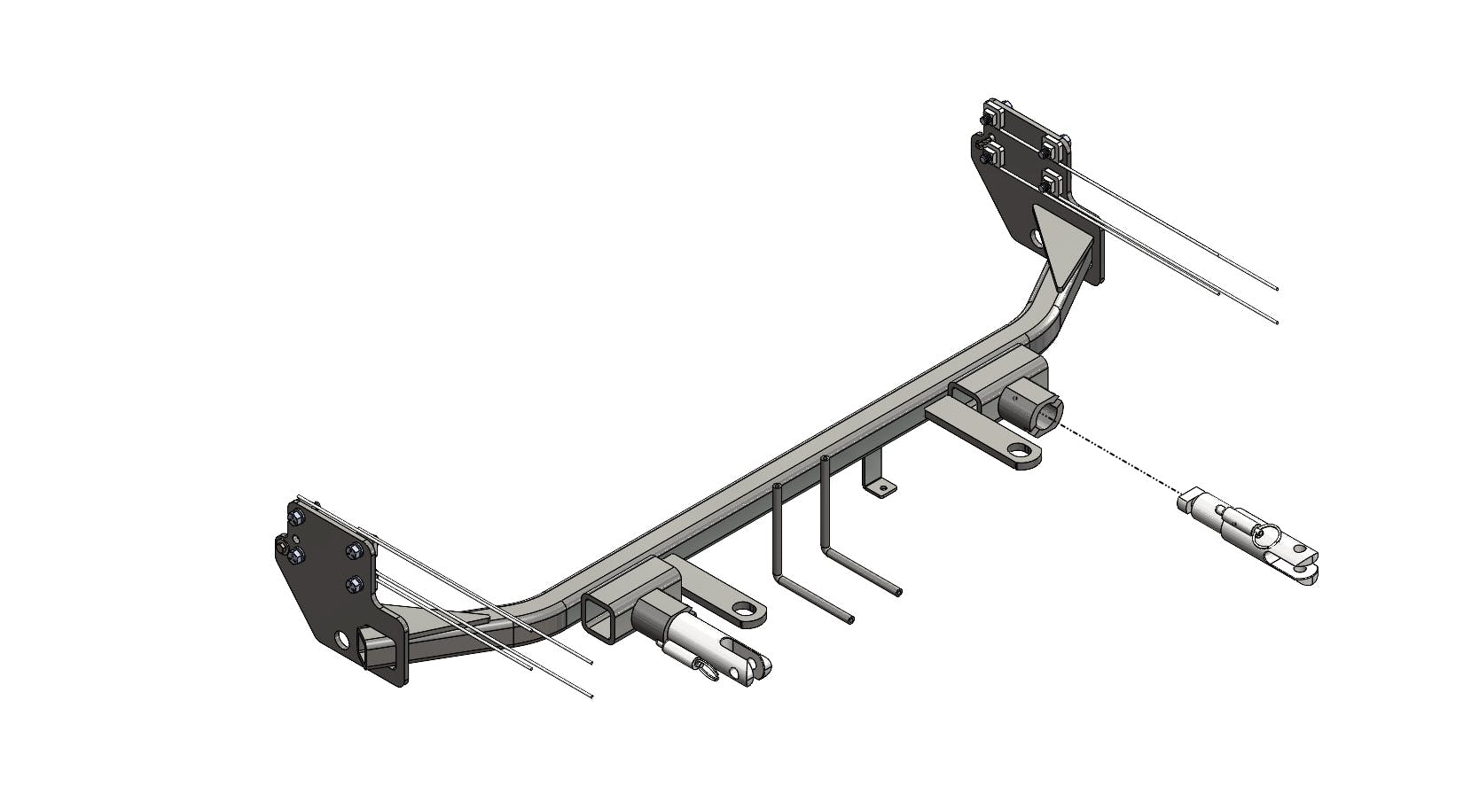 Blue Ox BX2342 Tow Bar Base Plate, Hyundai Accent