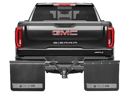 Blue OX BX88420 Mud Flap System, 2” Rcvr, Includes Rock Screen.