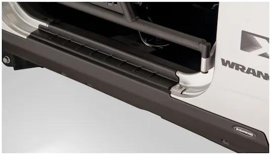 Bushwacker 14011 Trail Armor Rocker Panel and Sill Plate Covers, Black