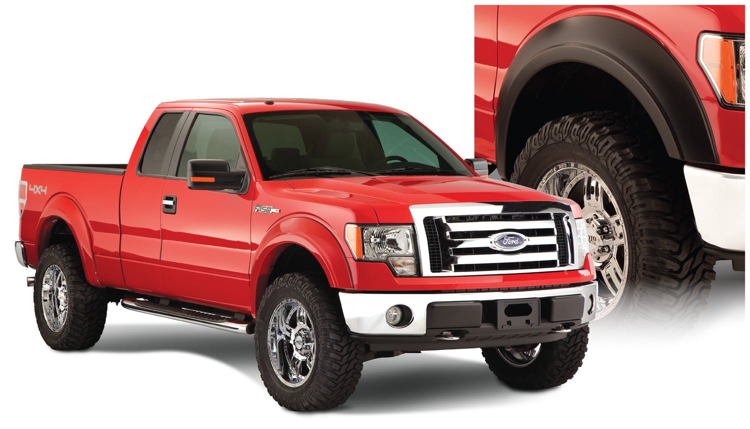 Bushwacker 20926 02 Extend A Fender Style Fender Flares 4pc