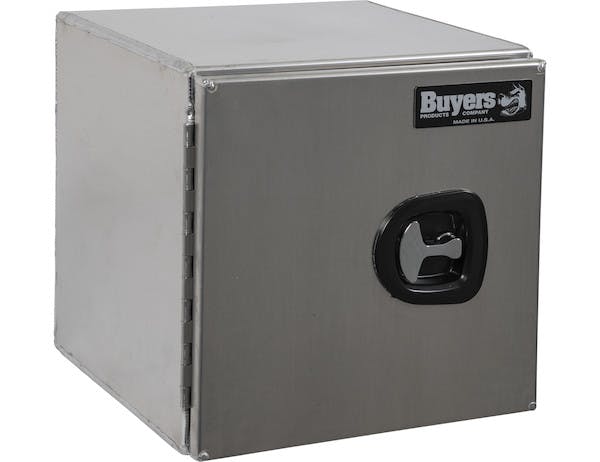 Buyers Products Company 1705350 24X24X72 Inch Smooth Aluminum Underbody Truck Tool Box Double Barn Door