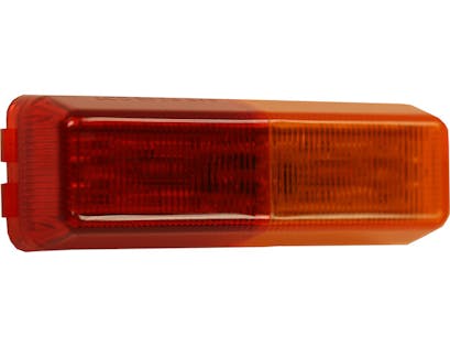 Buyers Products Company 5623712 3.75 Inch Amber/Red Rectangular Marker ...